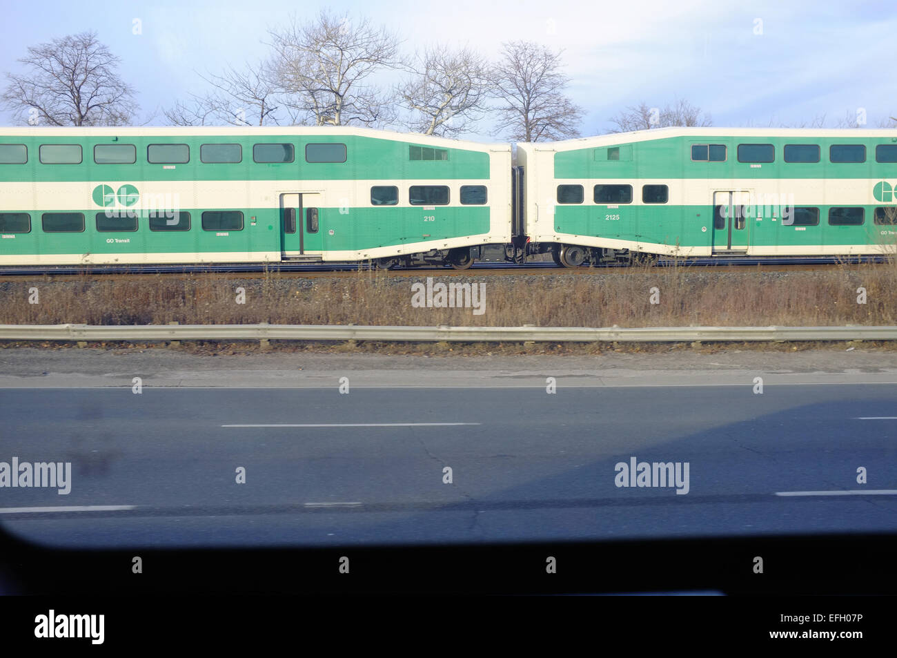 Double deck train hi-res stock photography and images - Alamy