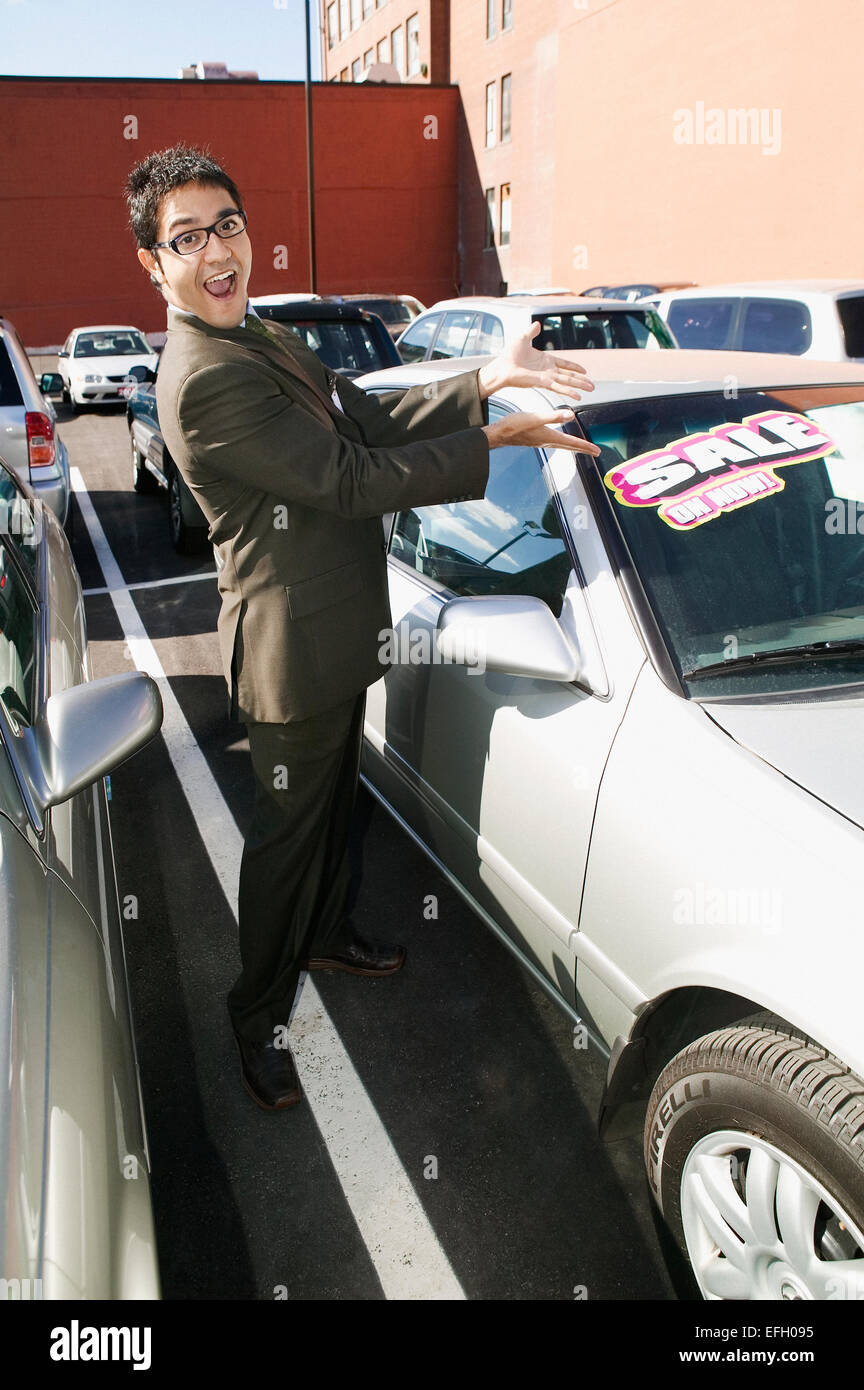 Car salesman working hard Stock Photo - Alamy
