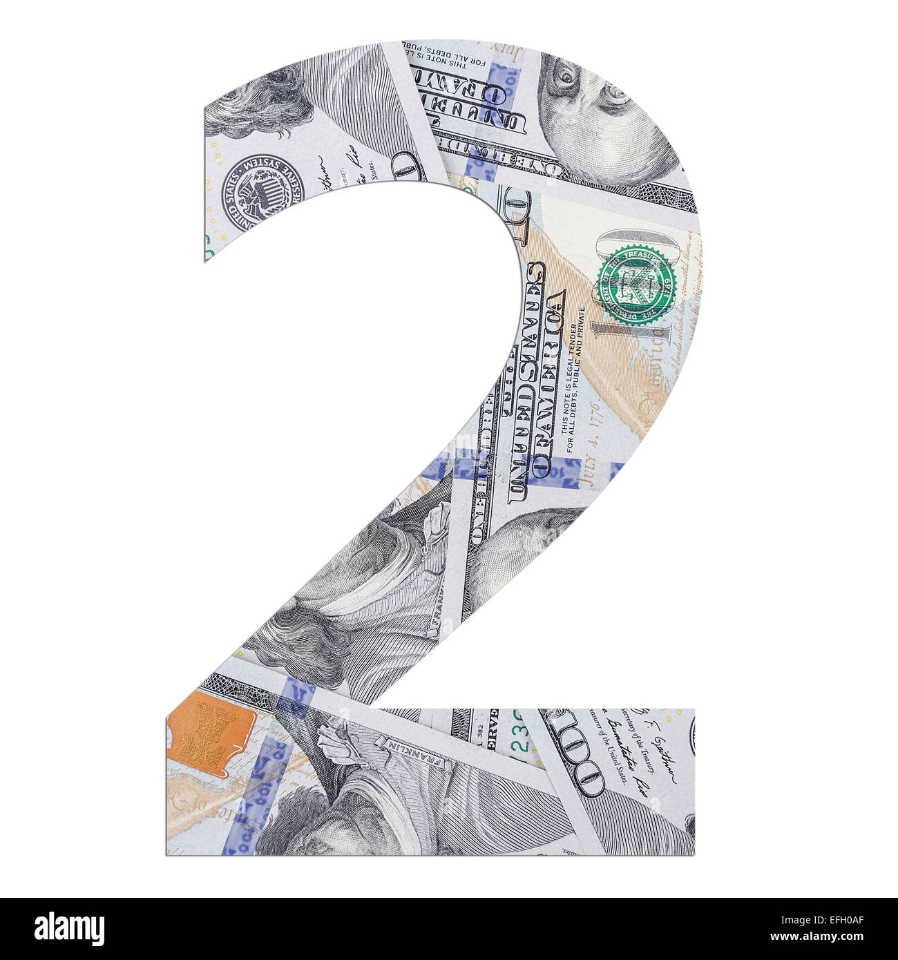 Alphabetic number two Stock Photo - Alamy