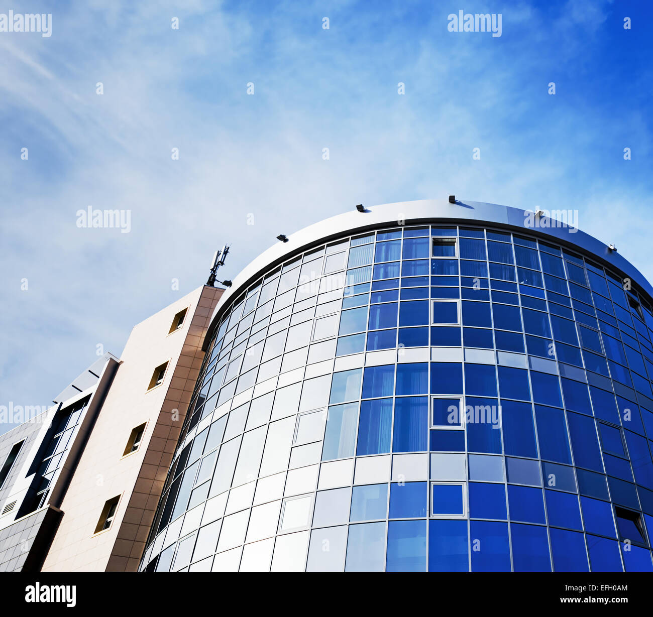 Modern office building made of glass and steel Stock Photo - Alamy
