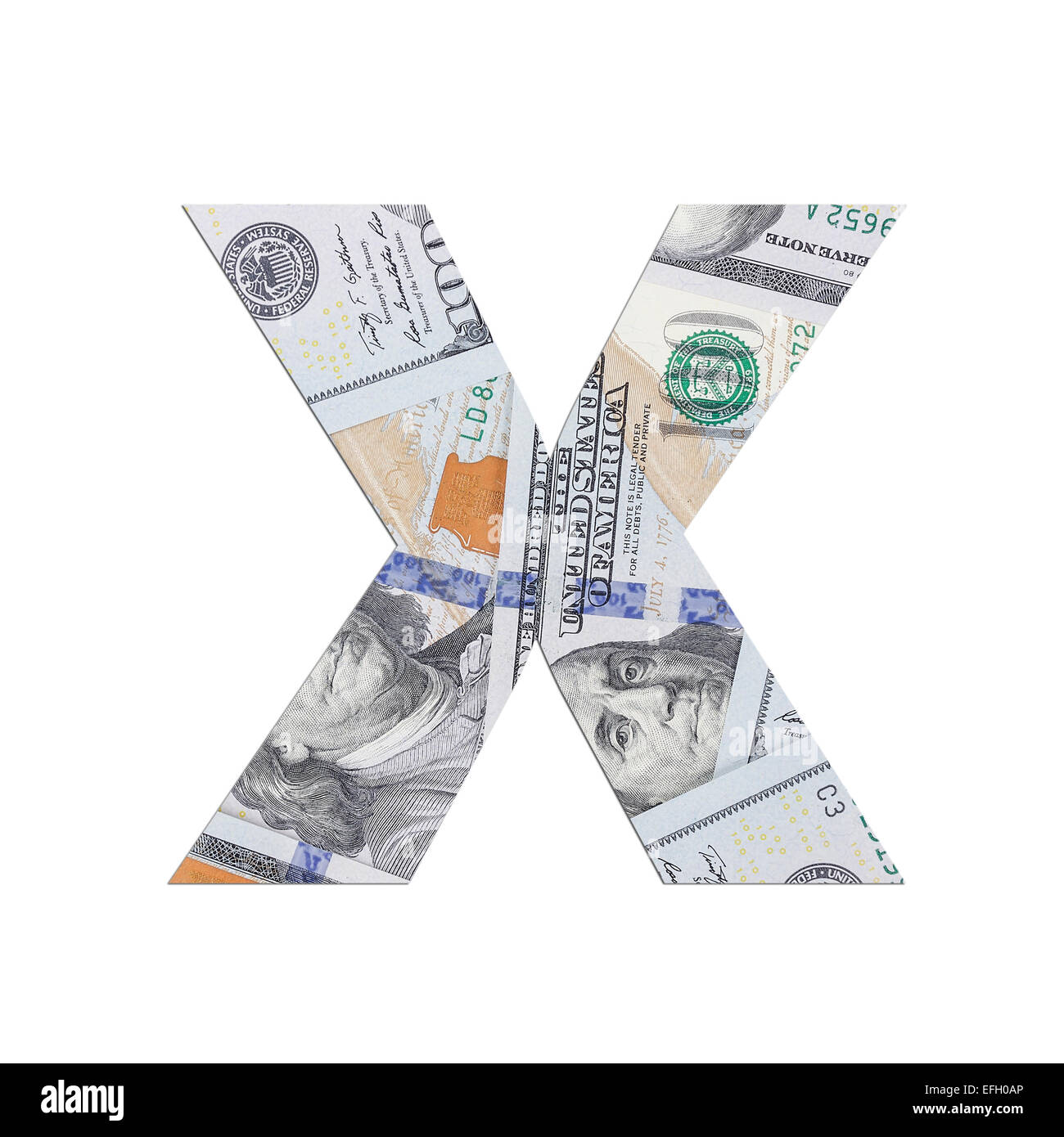 Alphabetic letter X Stock Photo - Alamy