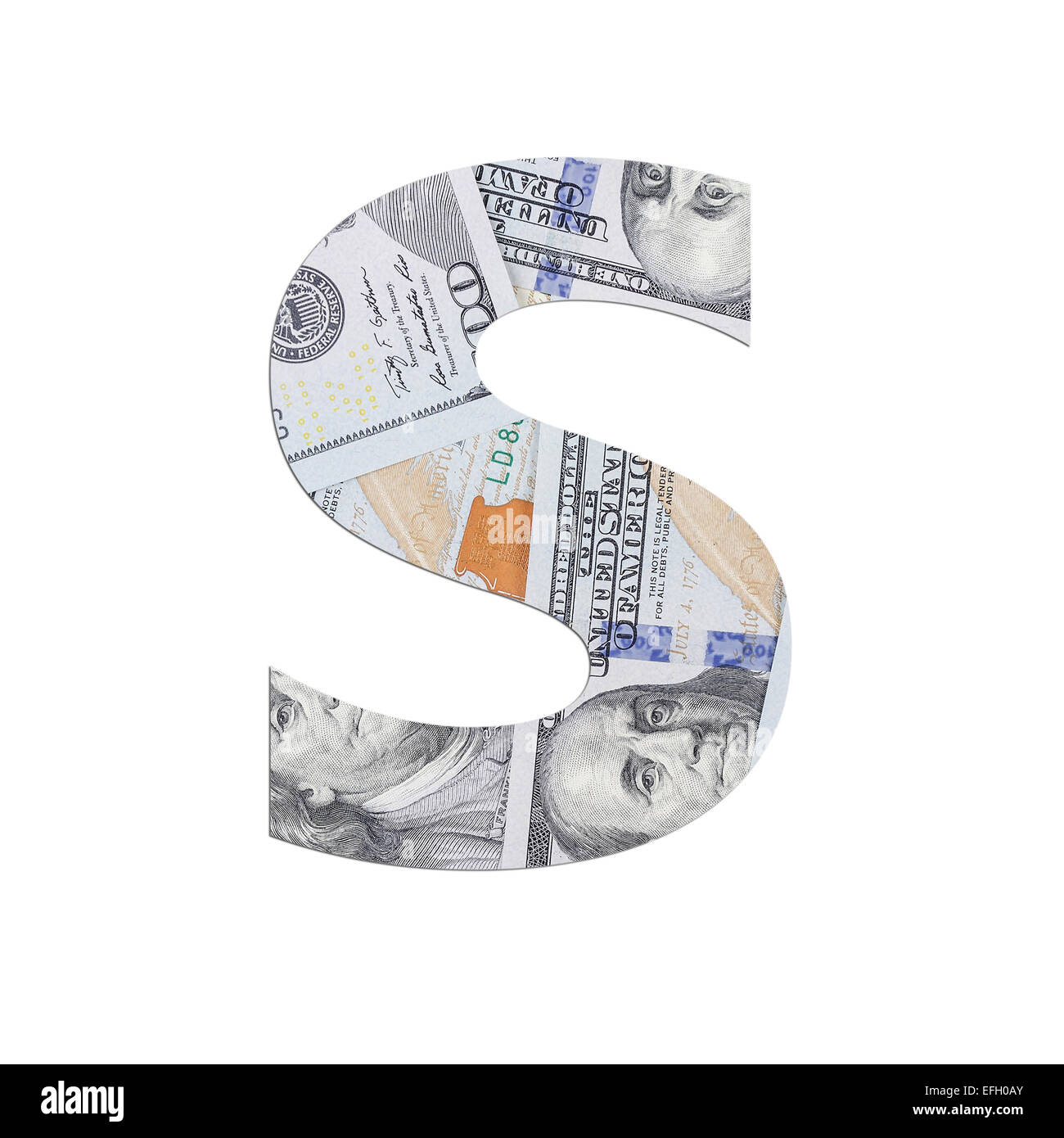 Alphabetic letter S Stock Photo - Alamy