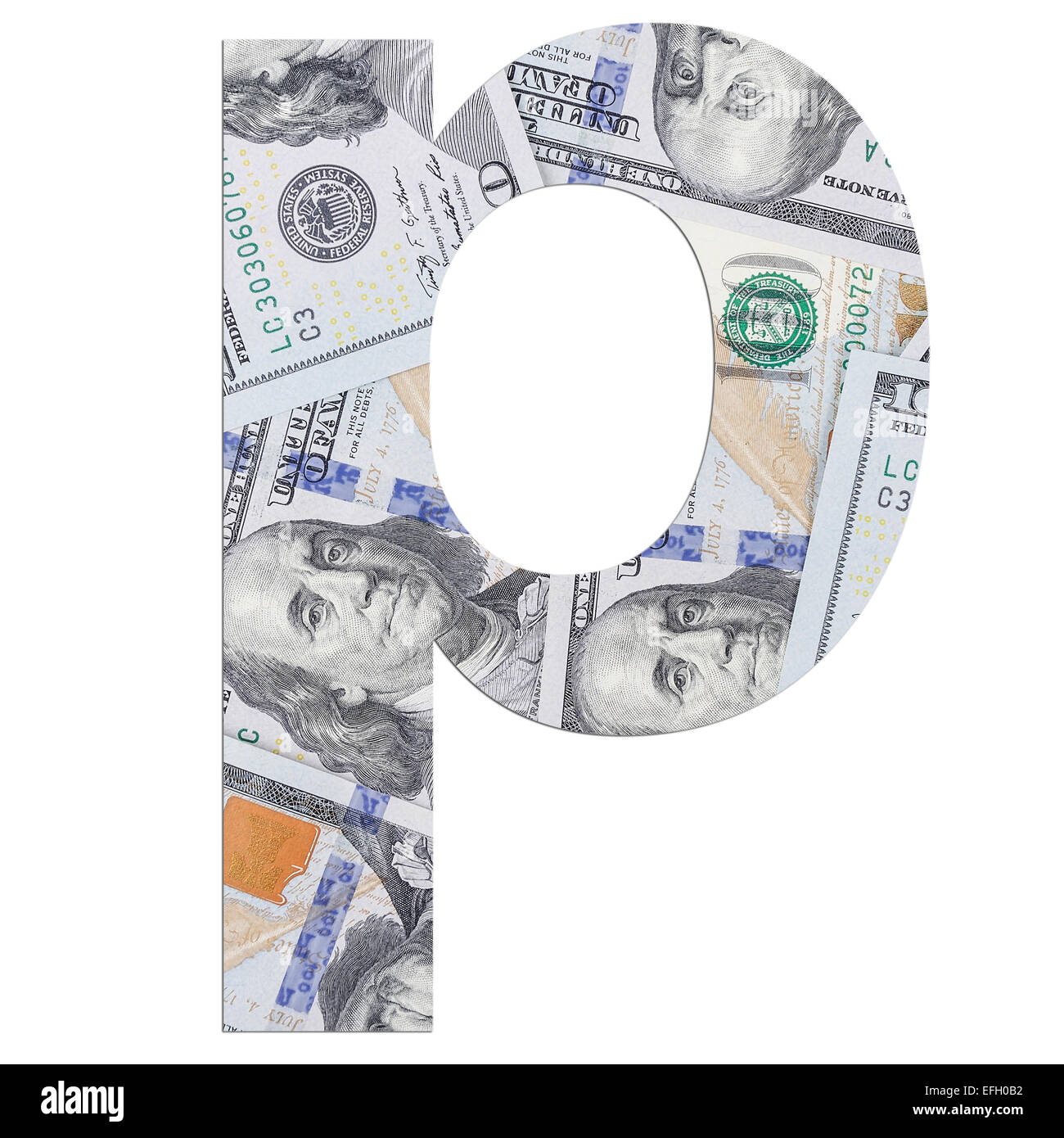 Alphabetic letter P Stock Photo - Alamy