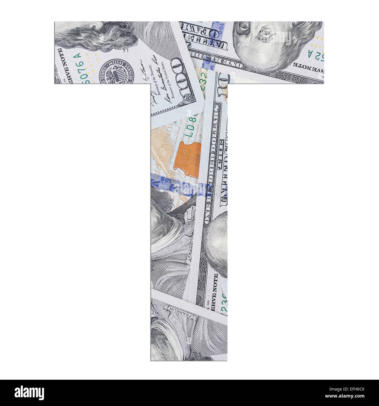 Alphabetic letter T Stock Photo - Alamy