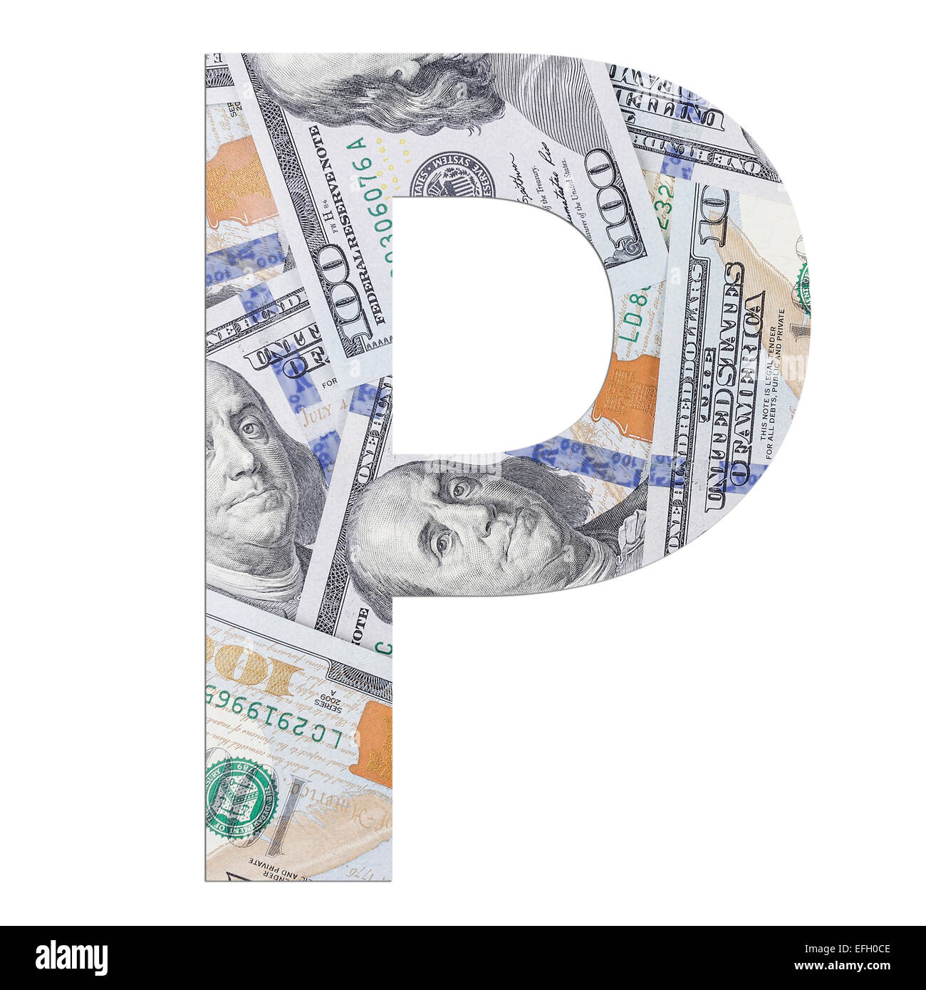 Alphabetic letter P Stock Photo - Alamy