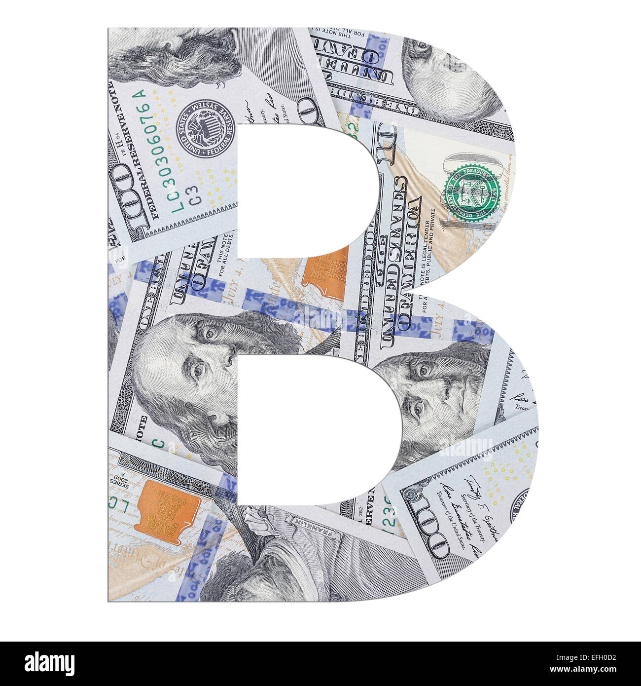 Alphabetic letter B Stock Photo - Alamy