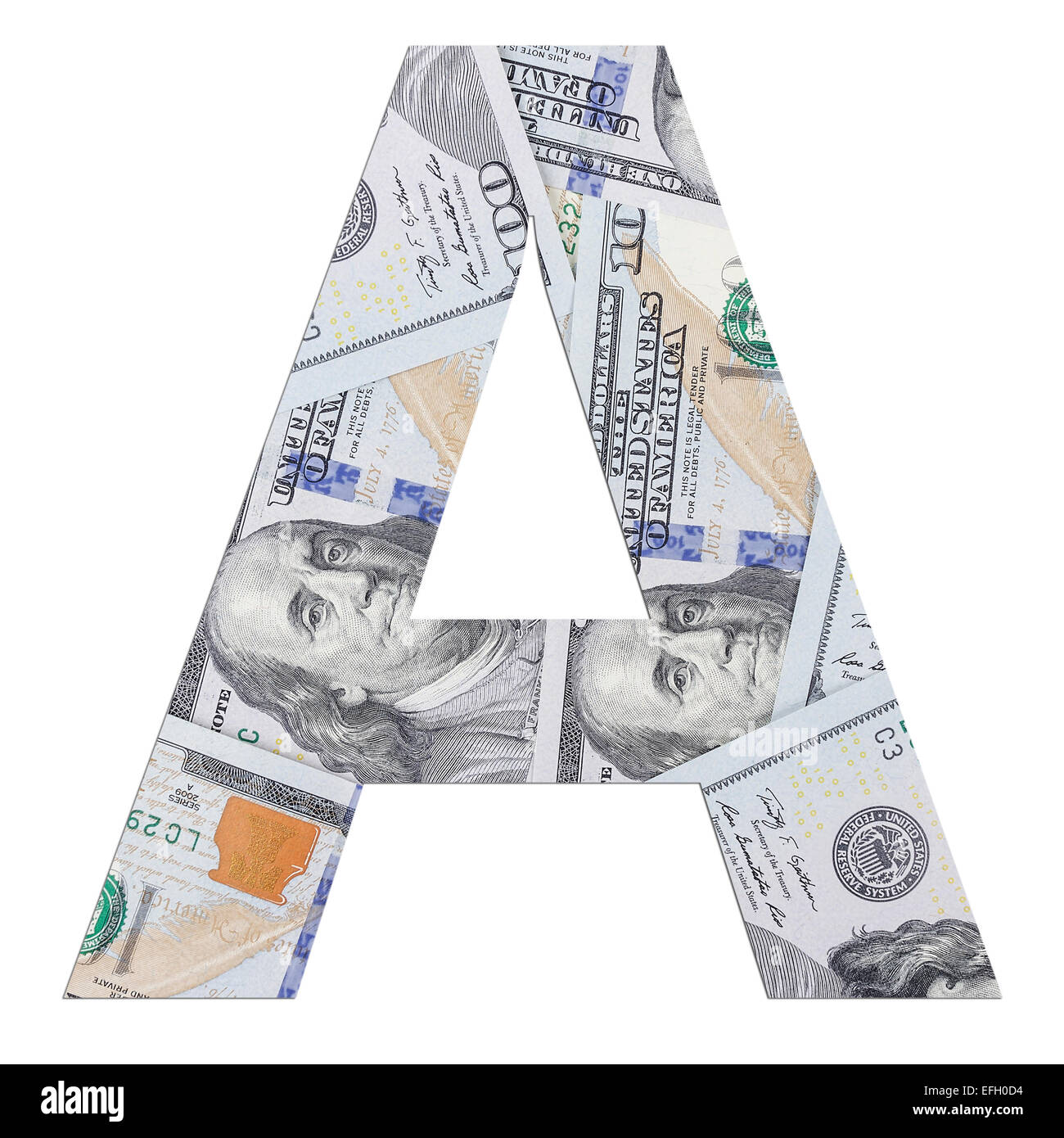 Alphabetic letter A Stock Photo - Alamy