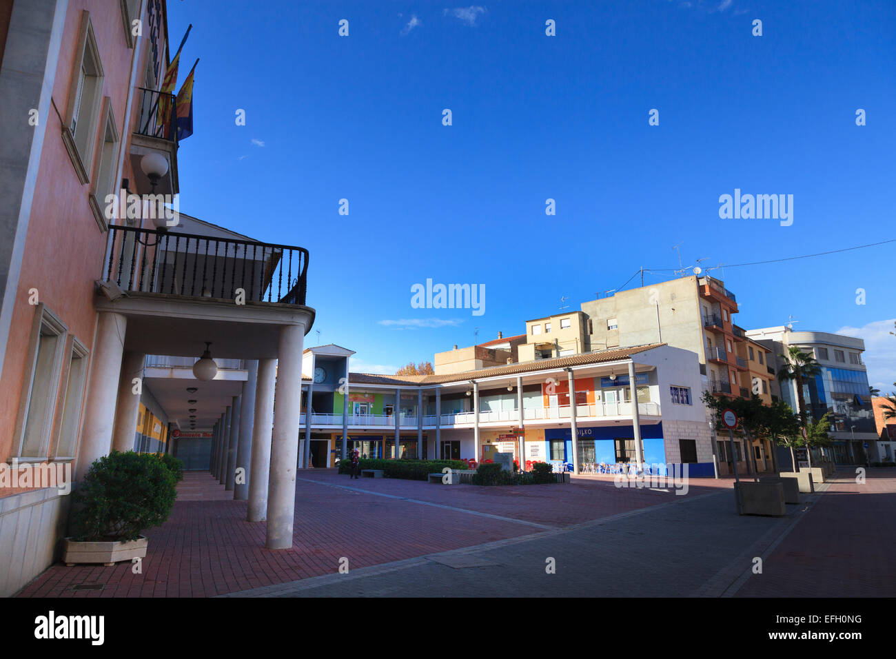 Plaza Vicent Ribes in Turis Spain Stock Photo - Alamy