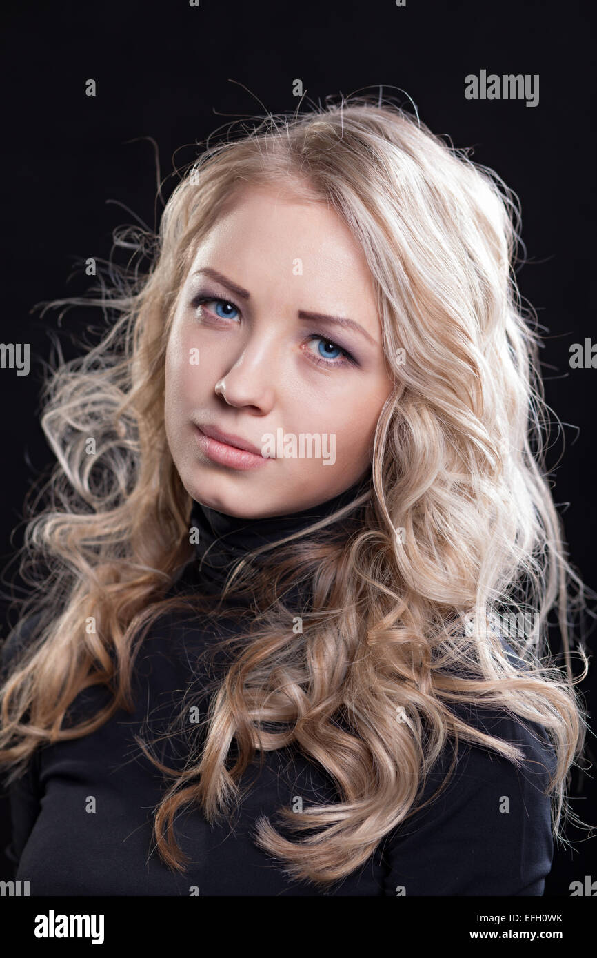 Upset crying woman. tragic expression Stock Photo - Alamy