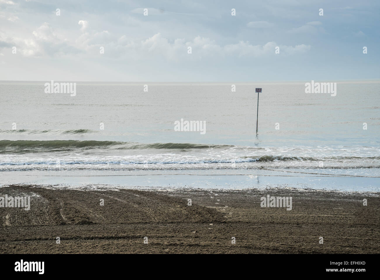The beach in front of the sea Stock Photo - Alamy