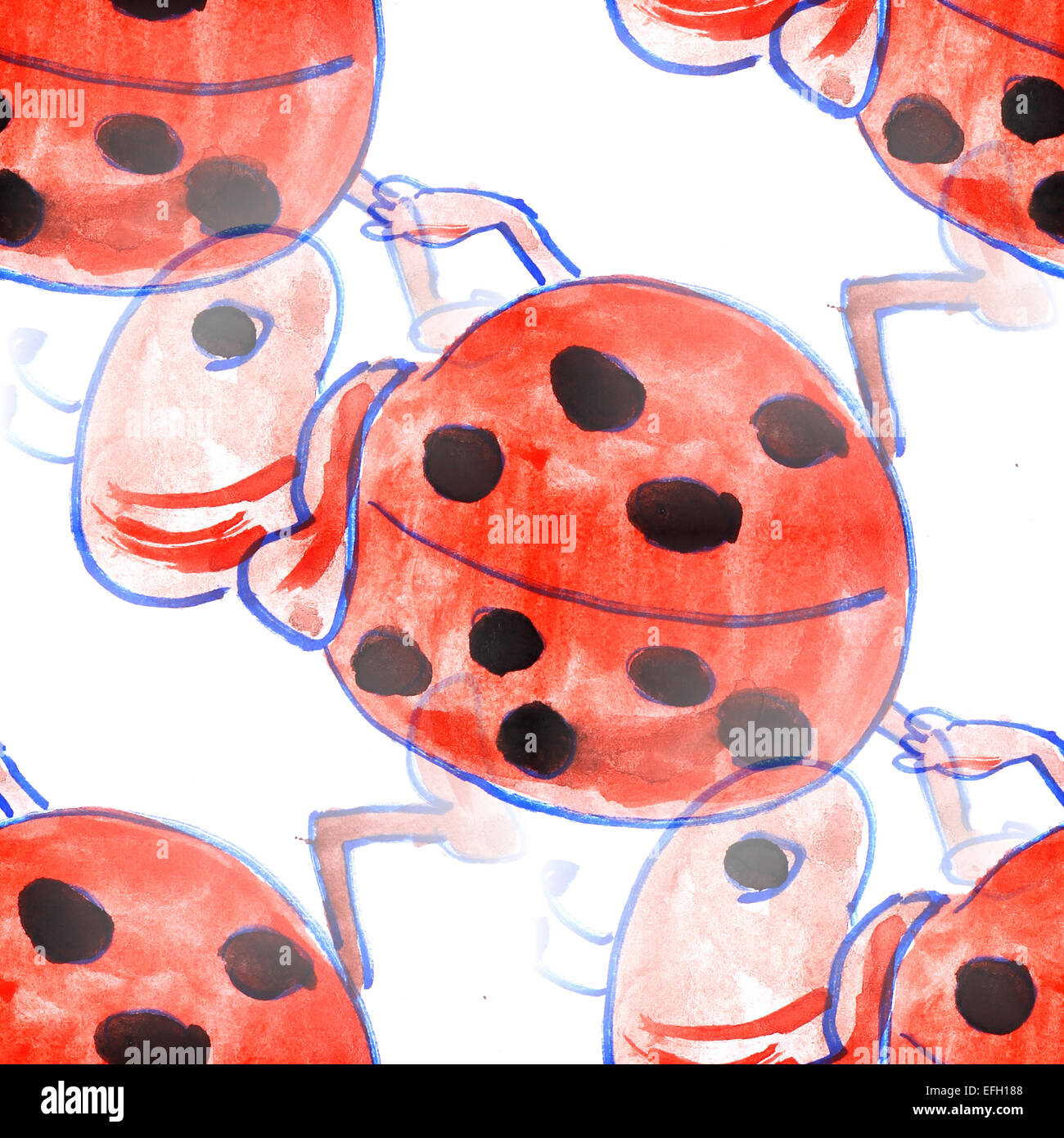 Mural background seamless pattern ladybug background texture wallpaper ...