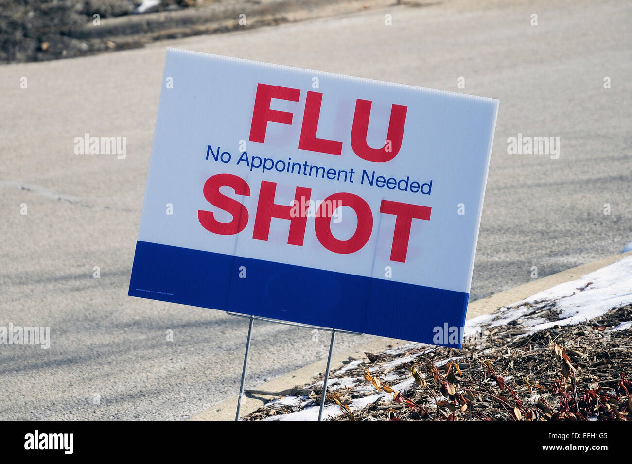 Flu shot sign hi-res stock photography and images - Alamy