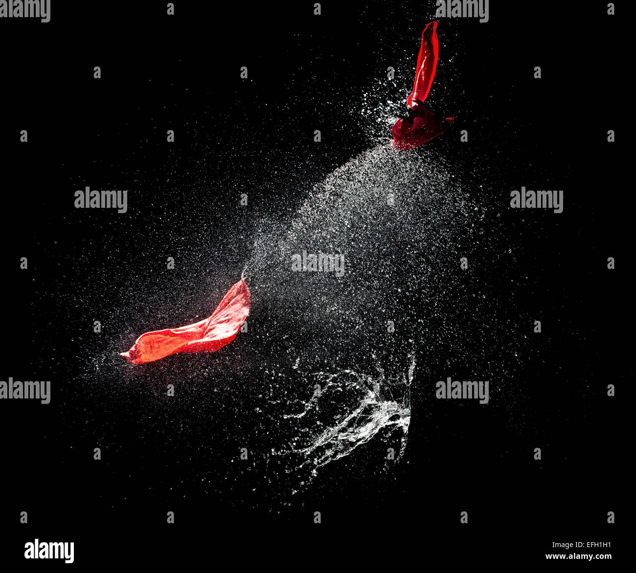 Explosion balloon full water high hi-res stock photography and images ...