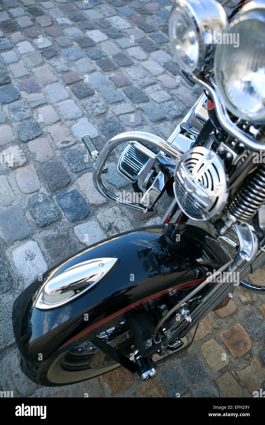 Body of a motorbike on a square Stock Photo - Alamy