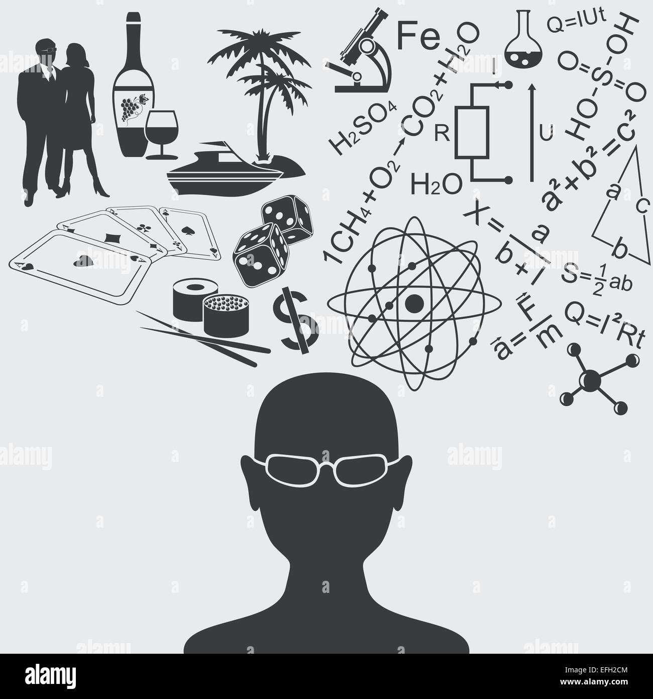 Mathematics formula head hi-res stock photography and images - Alamy