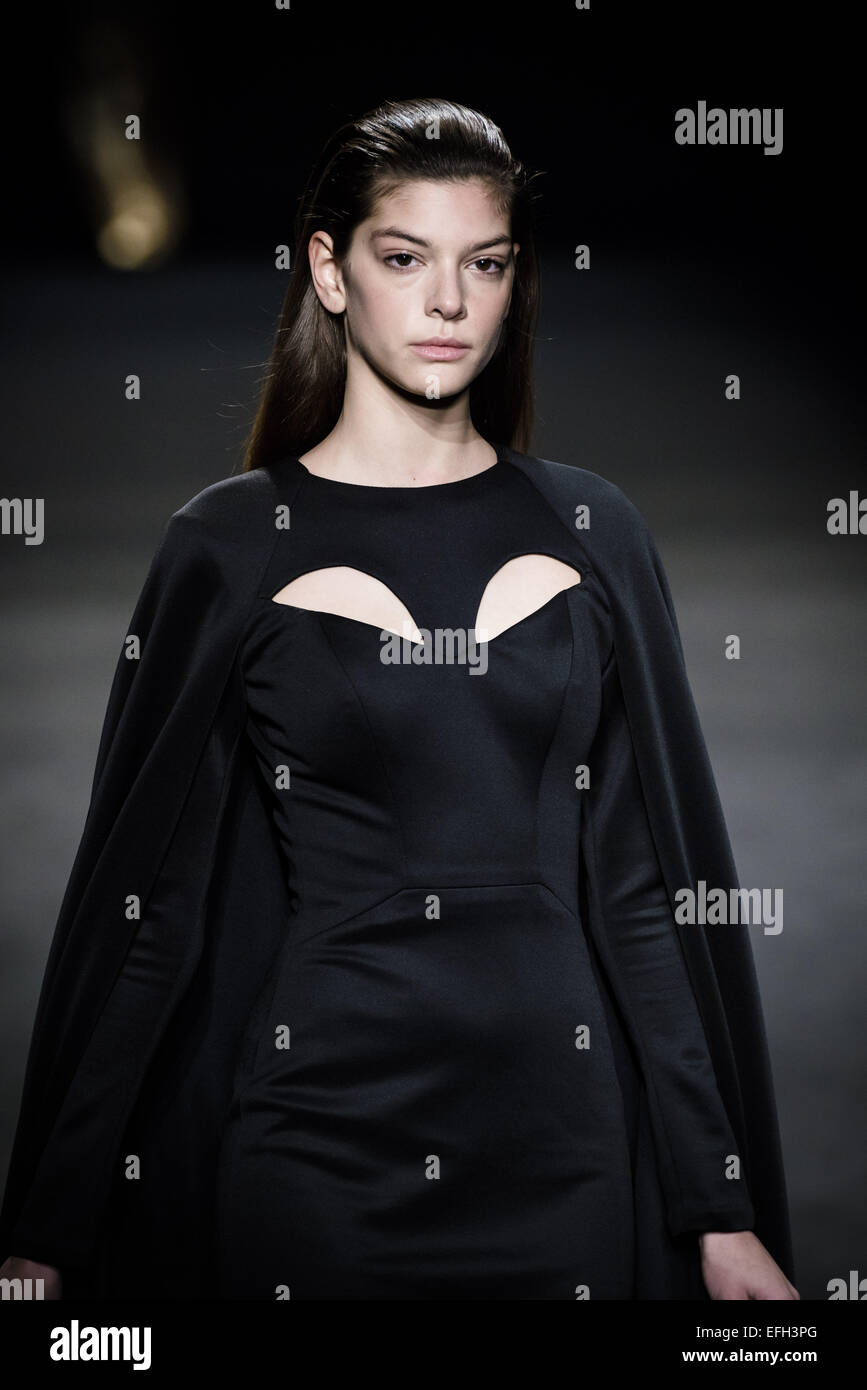 Barcelona, Spain. 4th February, 2015. Models on the catwalk present the ...