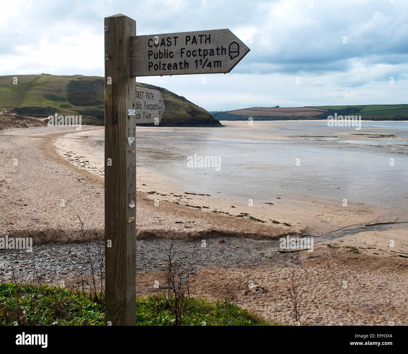 Exclusive village of Rock North Cornwall Stock Photo - Alamy