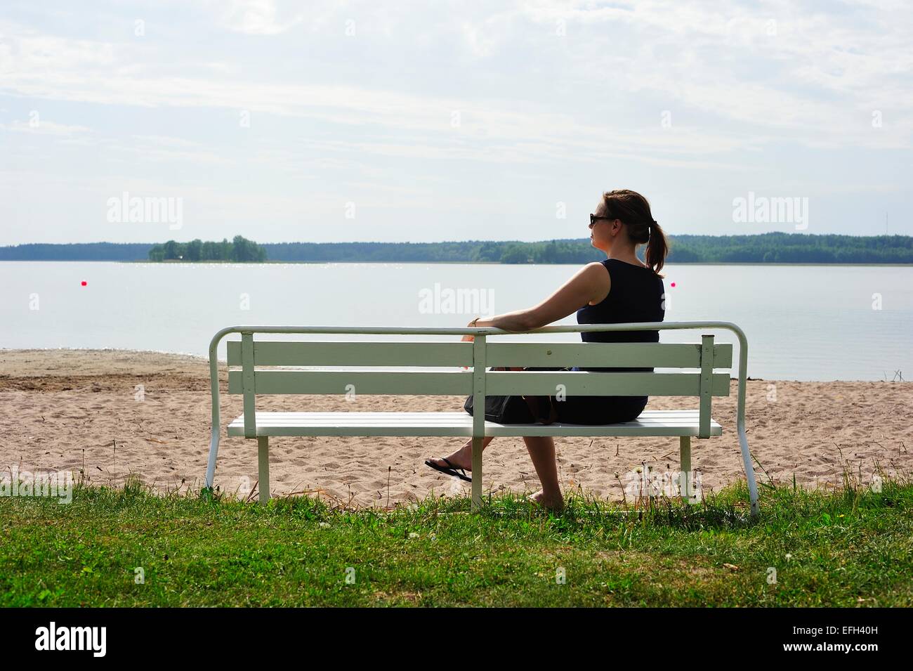 Enjoying the summer Stock Photo - Alamy