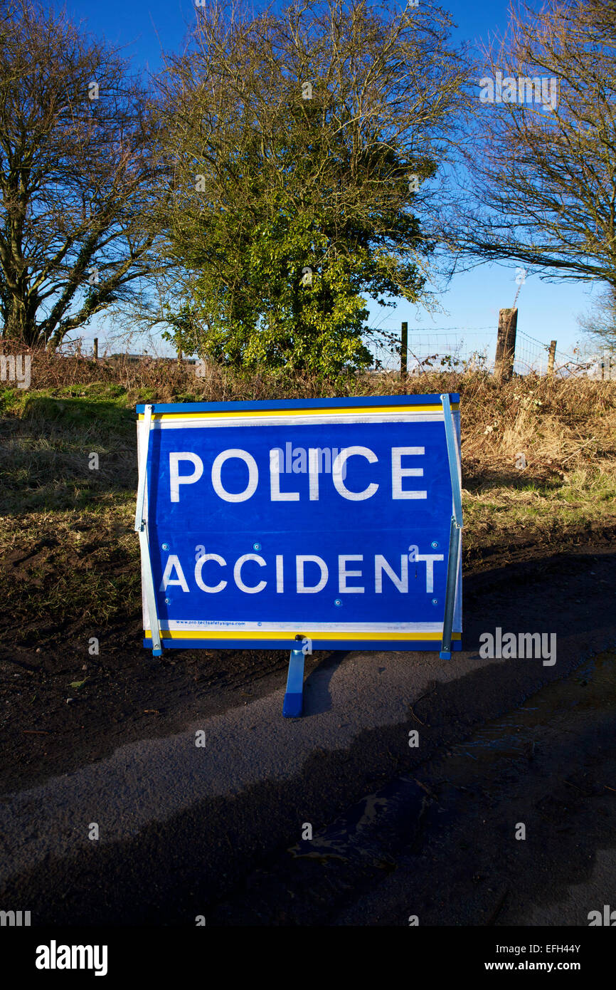 Police accident sign hi-res stock photography and images - Alamy