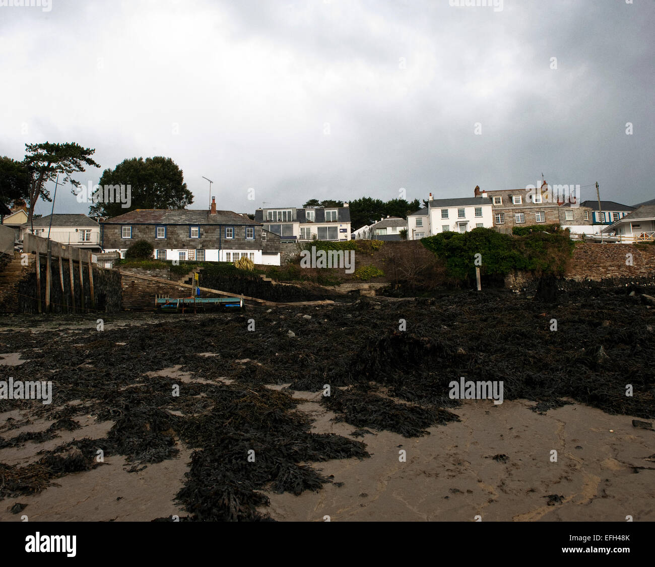 Exclusive village of Rock North Cornwall Stock Photo - Alamy