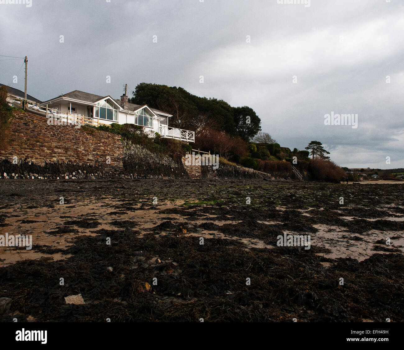 Exclusive village of Rock North Cornwall Stock Photo - Alamy