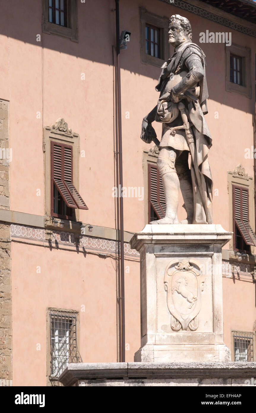Italy, Tuscany, Arezzo, Piazza della Liberta Ferdinando I de Medici ...