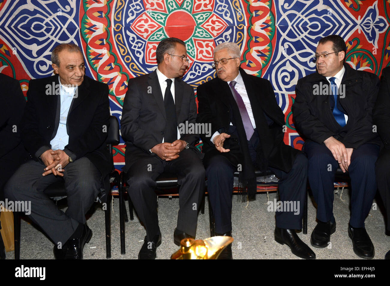 Ramallah, West Bank, Palestinian Territory. 4th Feb, 2015. Palestinian ...