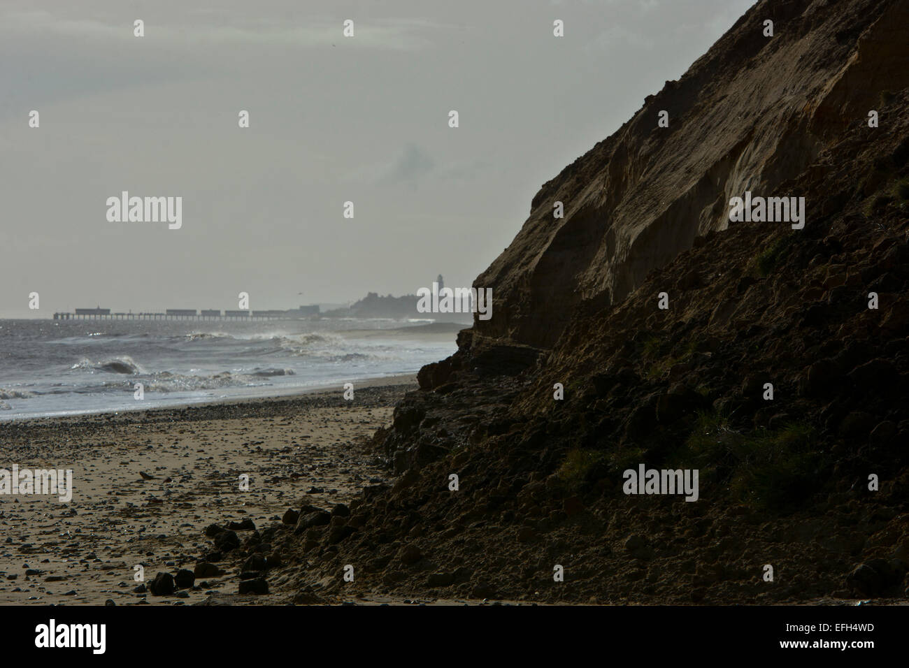 Coastal erosion collapsed sand cliffs Stock Photo - Alamy