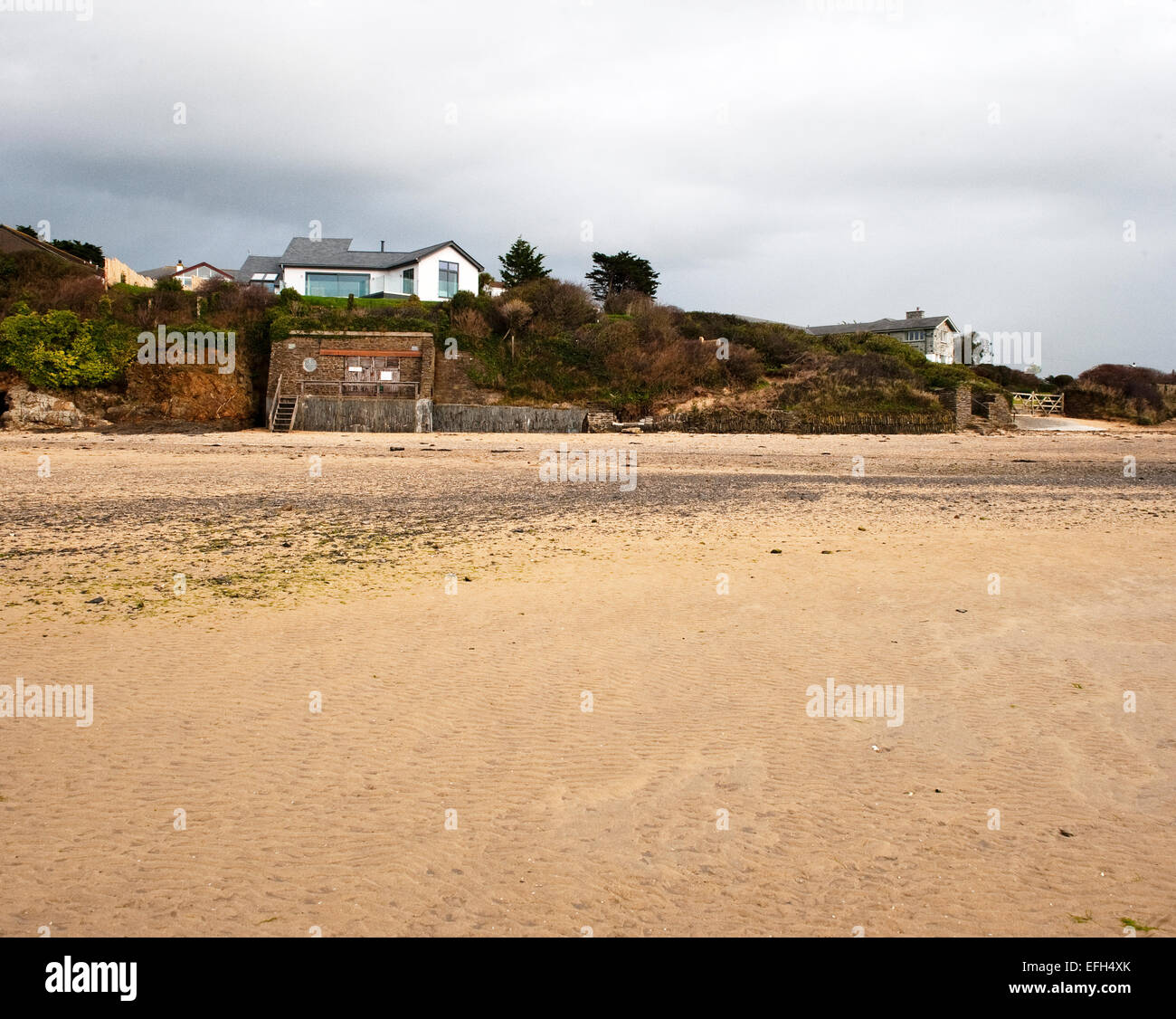 Exclusive village of Rock North Cornwall Stock Photo - Alamy