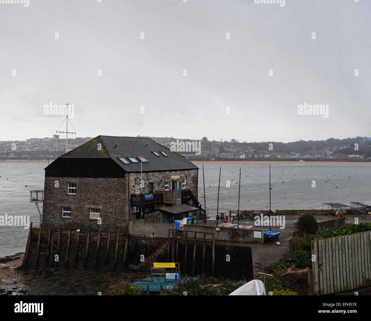 Exclusive village of Rock North Cornwall Stock Photo - Alamy