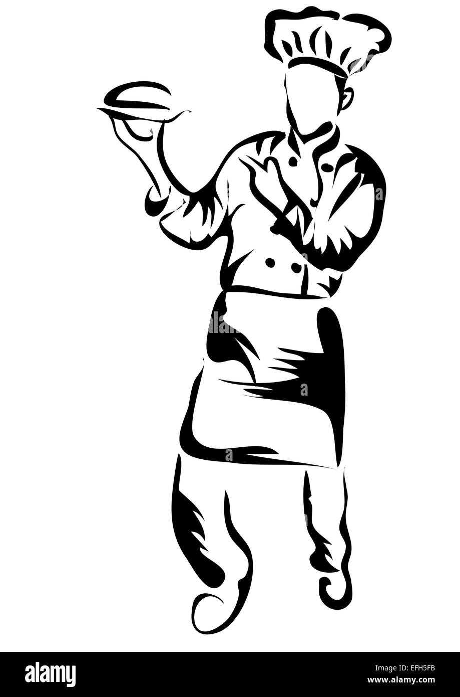 Chef full uniform hi-res stock photography and images - Alamy