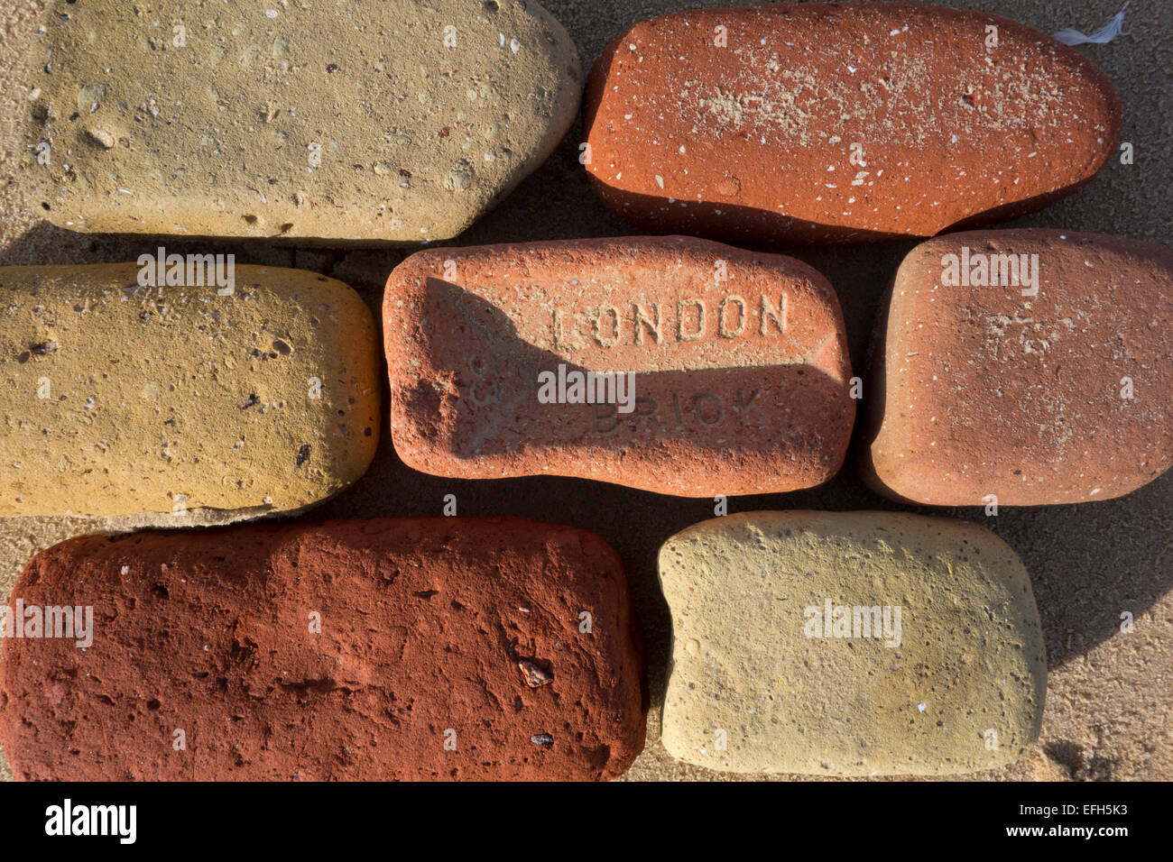 Bricks on beach Stock Photo - Alamy