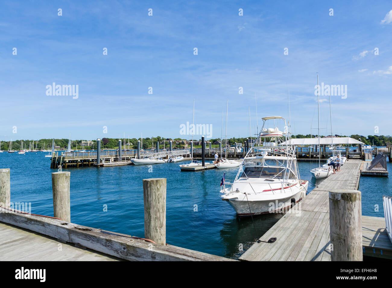 Marina in Fort Adams State Park, Newport, Rhode Island, USA Stock Photo ...