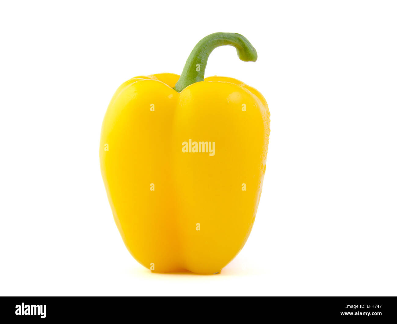 Close up of fresh yellow pepper on white background Stock Photo - Alamy