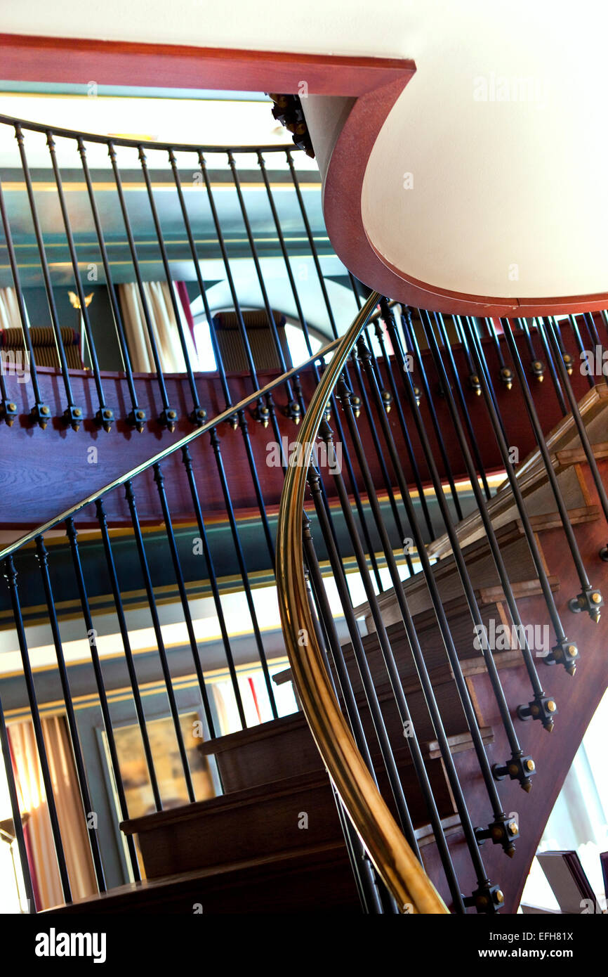 Staircase inside a house Stock Photo - Alamy