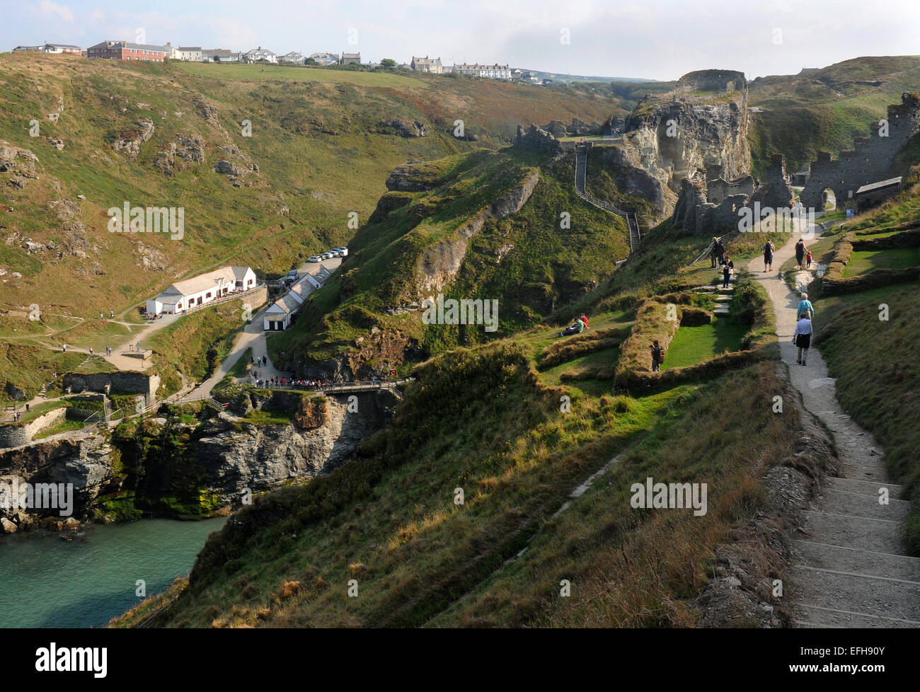 Tintagel Castle, Cornwall Stock Photo - Alamy