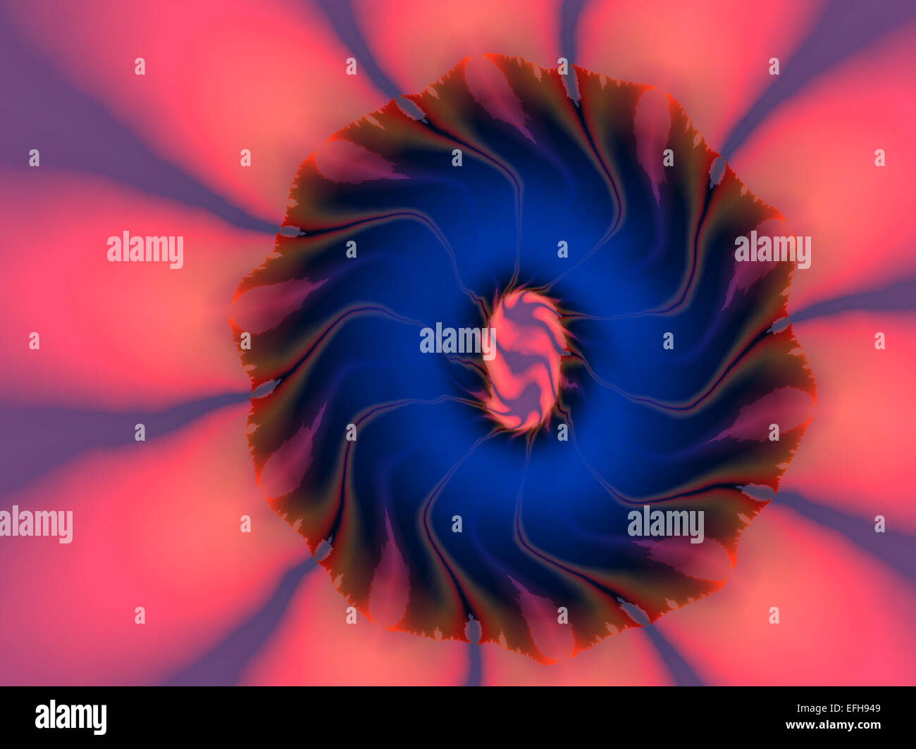 Colorful round abstract digital form Stock Photo - Alamy