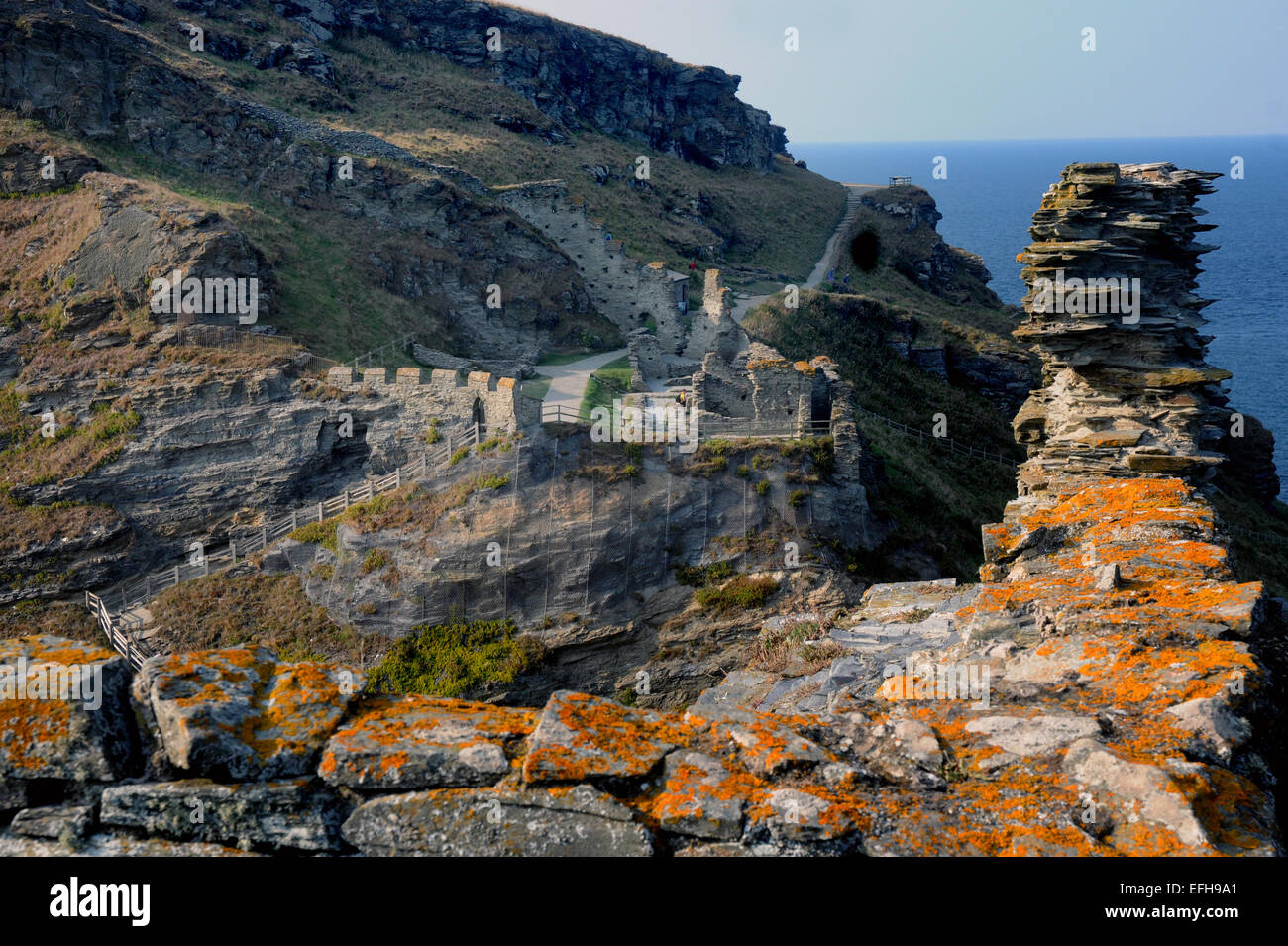 Tintagel Castle, Cornwall Stock Photo - Alamy