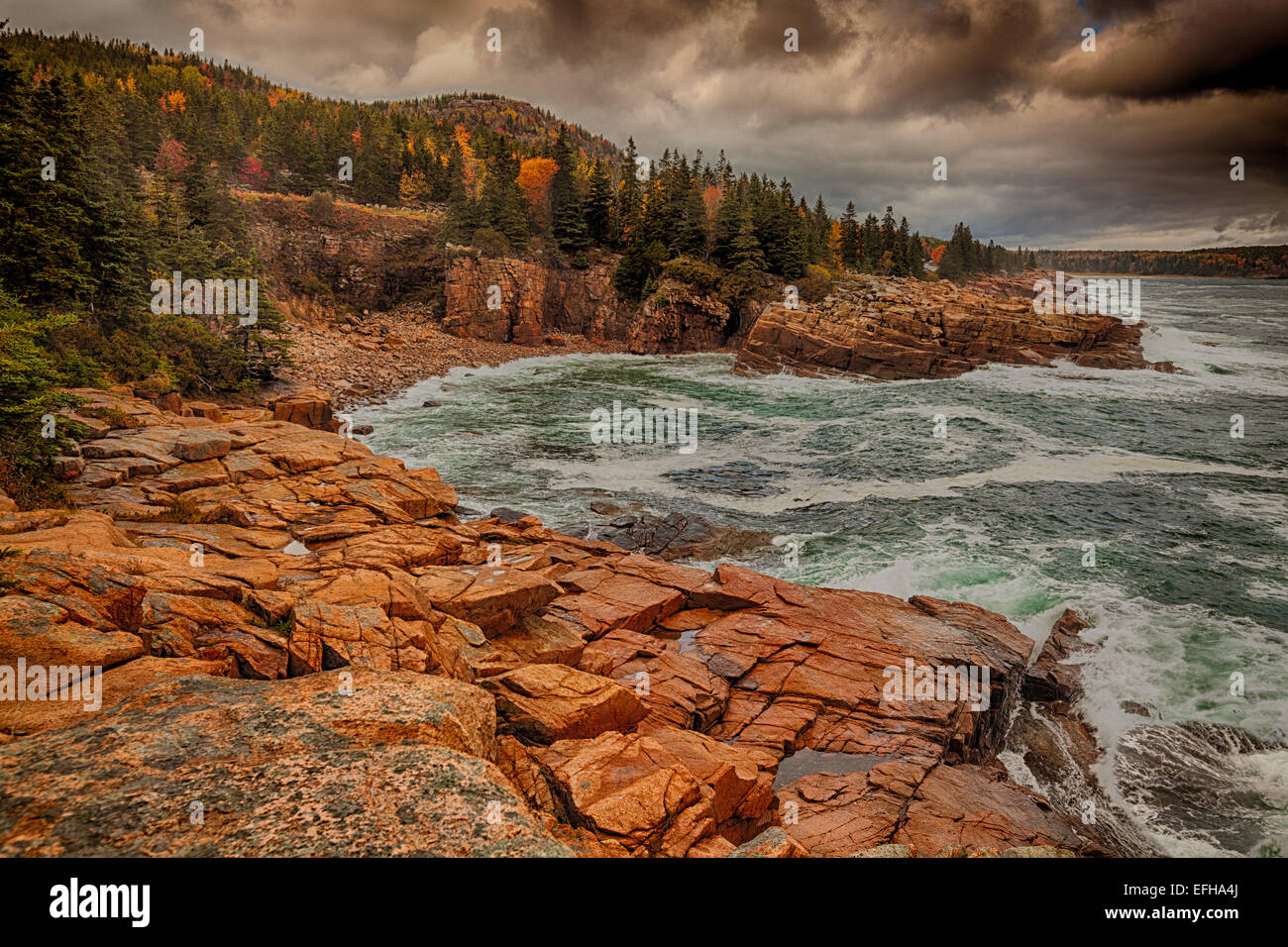 Monument Cove, Acadia National Park, Maine, USA Stock Photo - Alamy