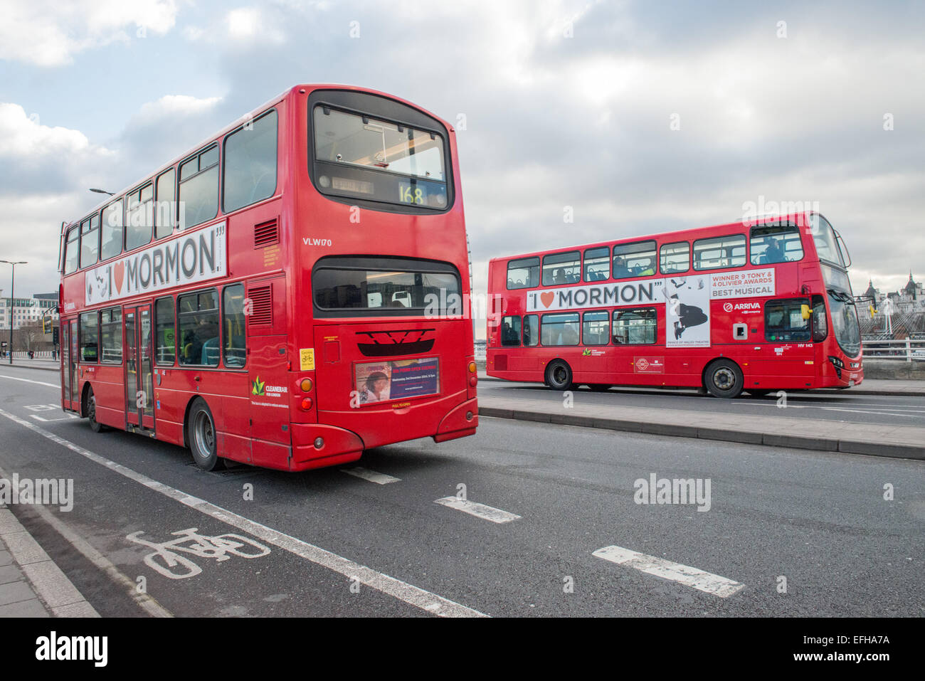 Double decker bus in London Stock Photo - Alamy