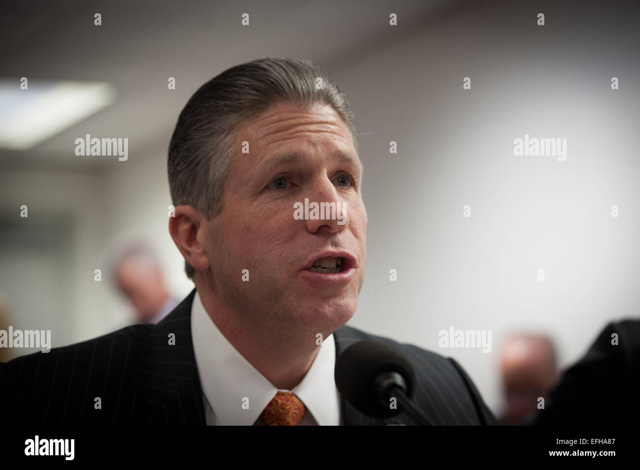 Manhattan, New York, USA. 4th Feb, 2015. PBA President PATRICK LYNCH ...