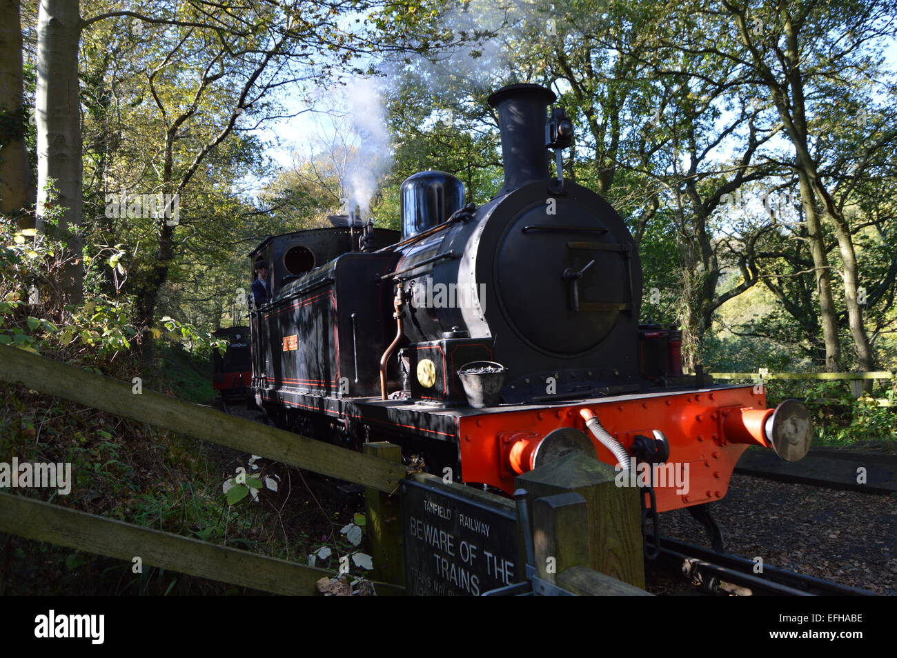 Steam engine on Tanfield Railway, Gateshead, Tyne and Wear Stock Photo ...