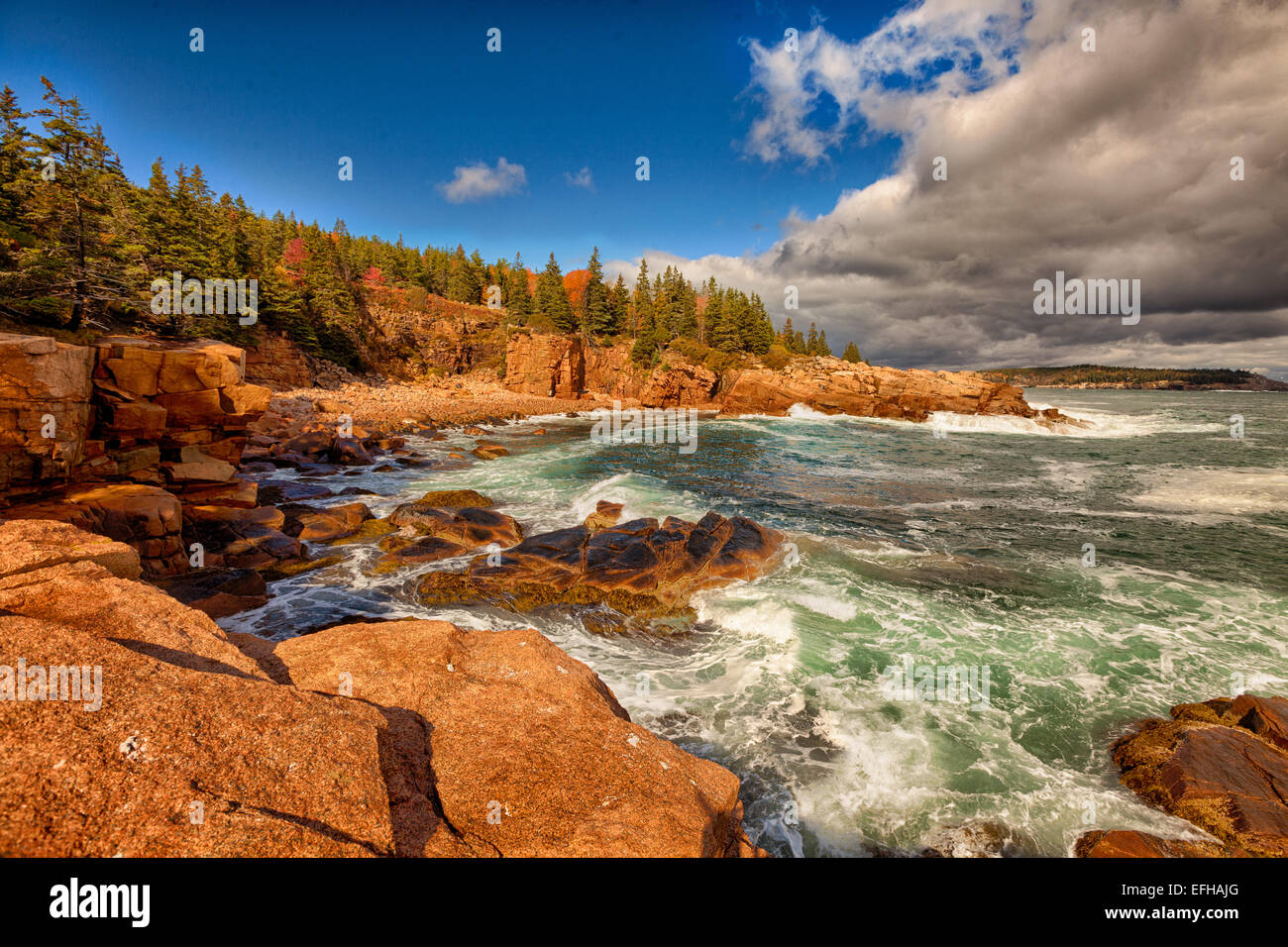 Monument Cove, Acadia National Park, Maine, USA Stock Photo - Alamy