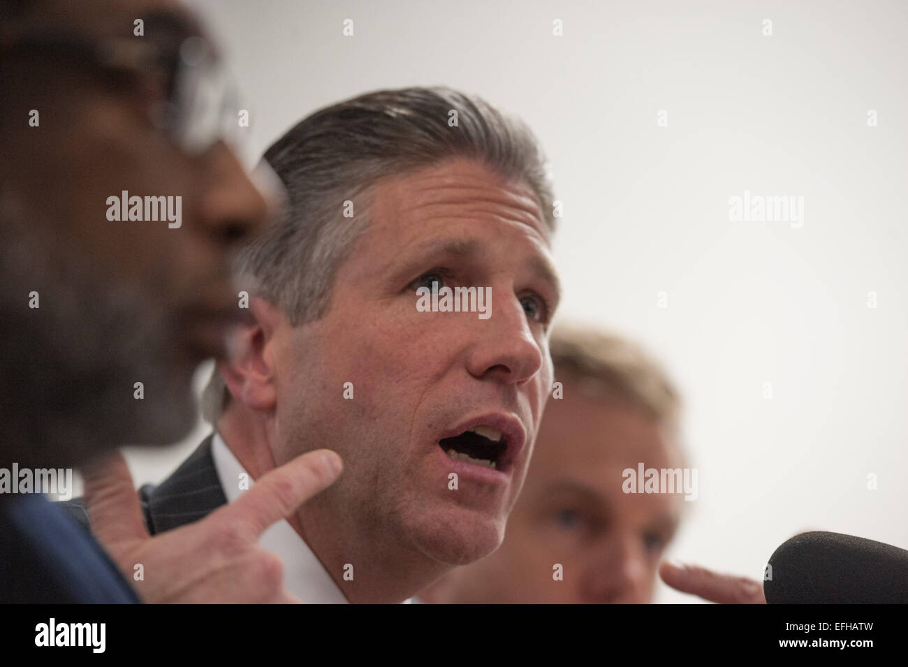 Manhattan, New York, USA. 4th Feb, 2015. PBA President PATRICK LYNCH ...