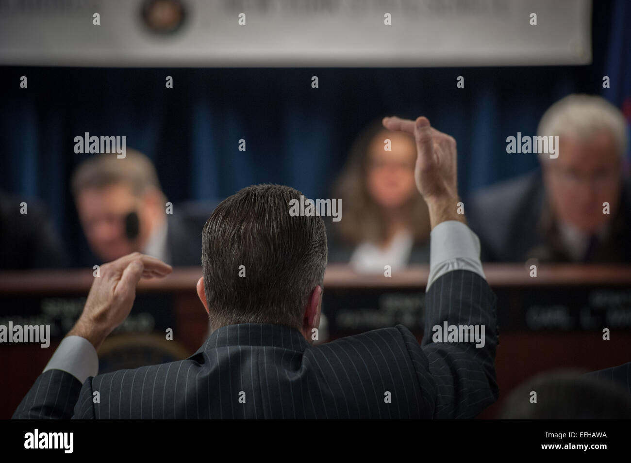 Manhattan, New York, USA. 4th Feb, 2015. PBA President PATRICK LYNCH ...
