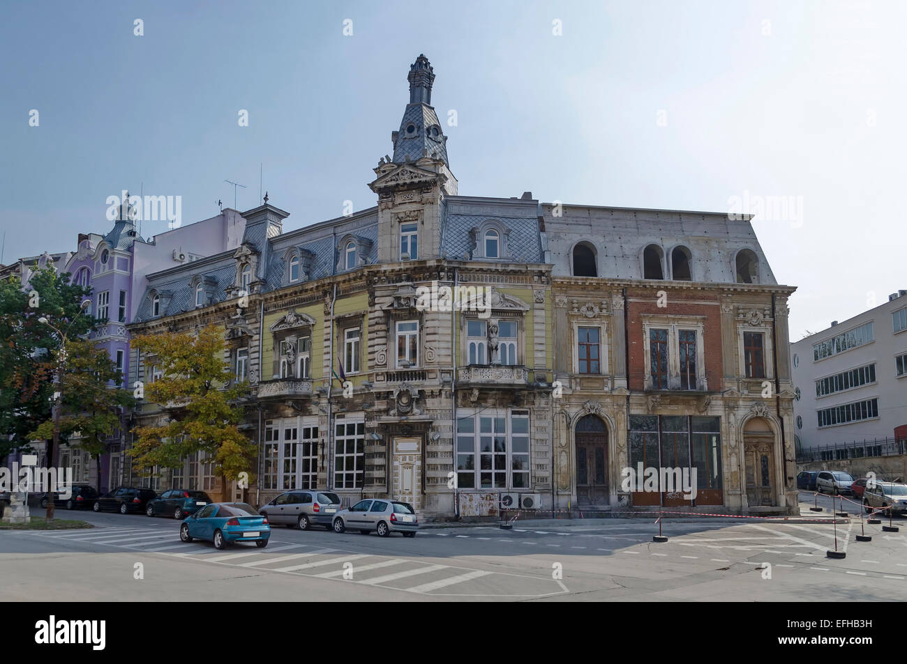 Very old building from 1898 year in Ruse town, Bulgaria Stock Photo - Alamy
