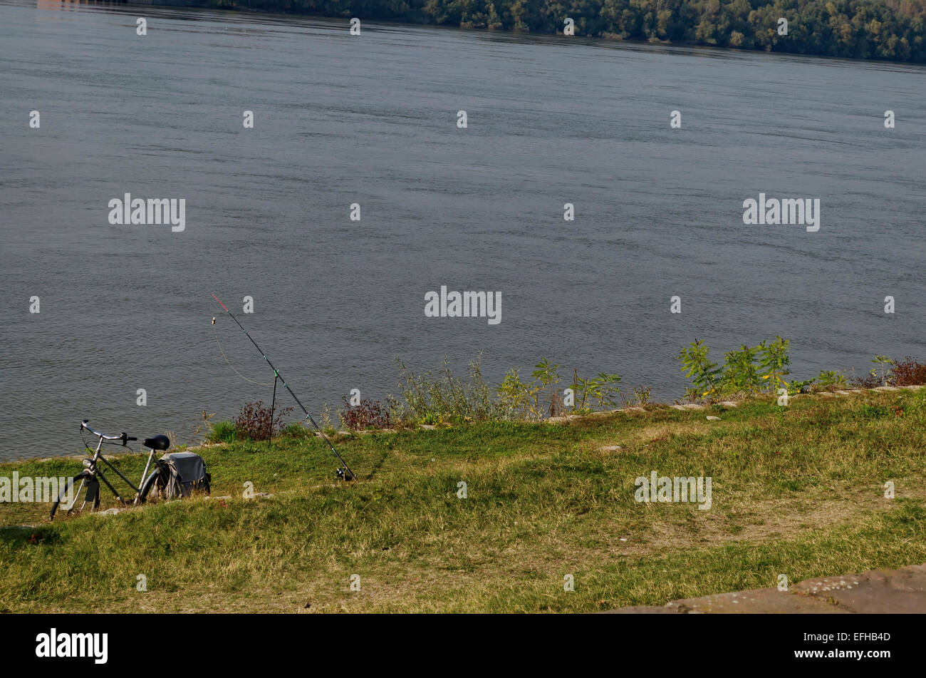 Riverside of river Danube by Ruse town, Bulgaria Stock Photo - Alamy