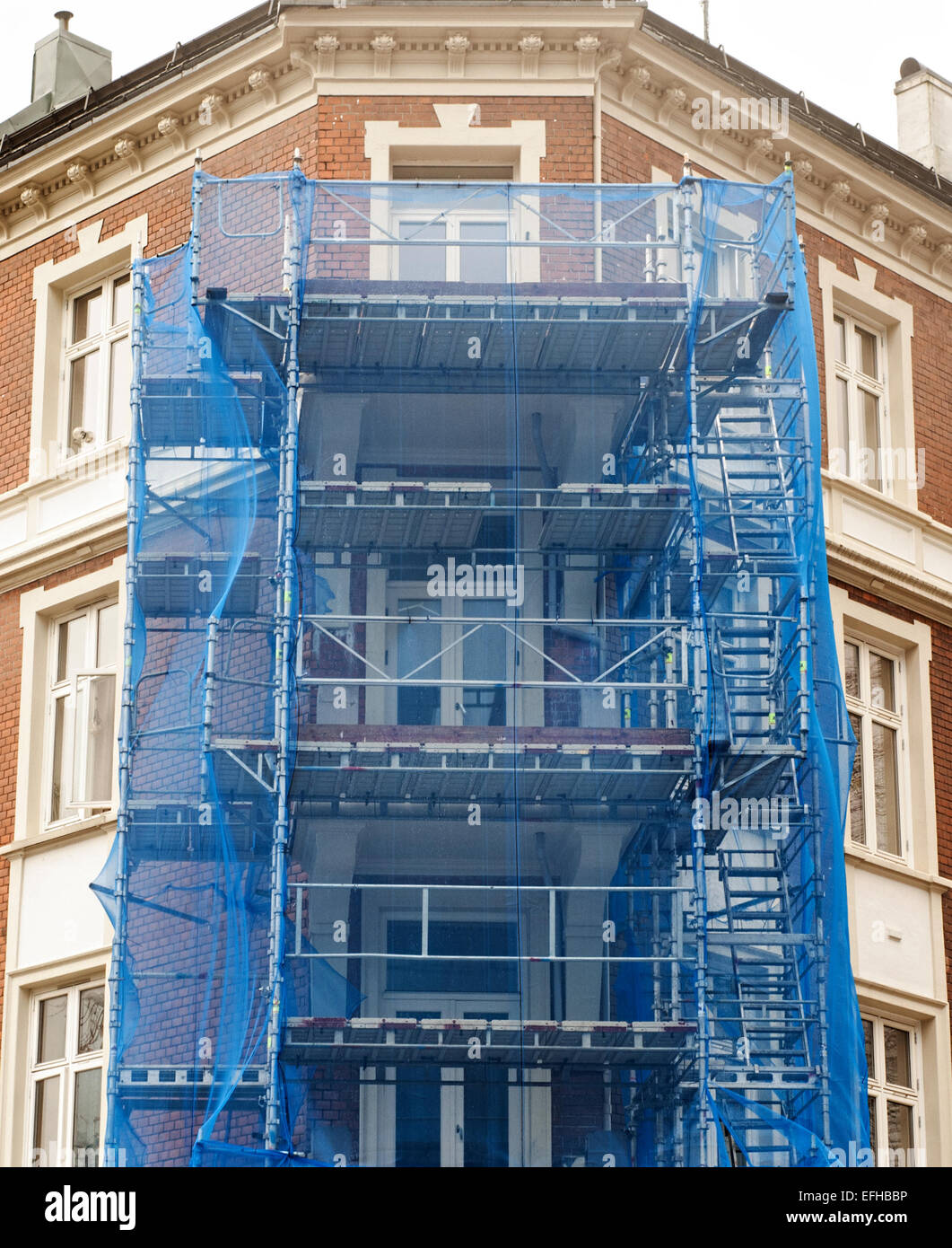 restoration facade of old house Stock Photo - Alamy