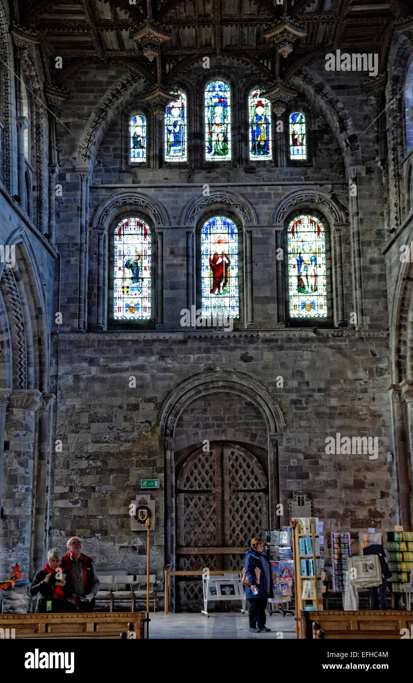 St davids cathedral shrine of st david hi-res stock photography and ...