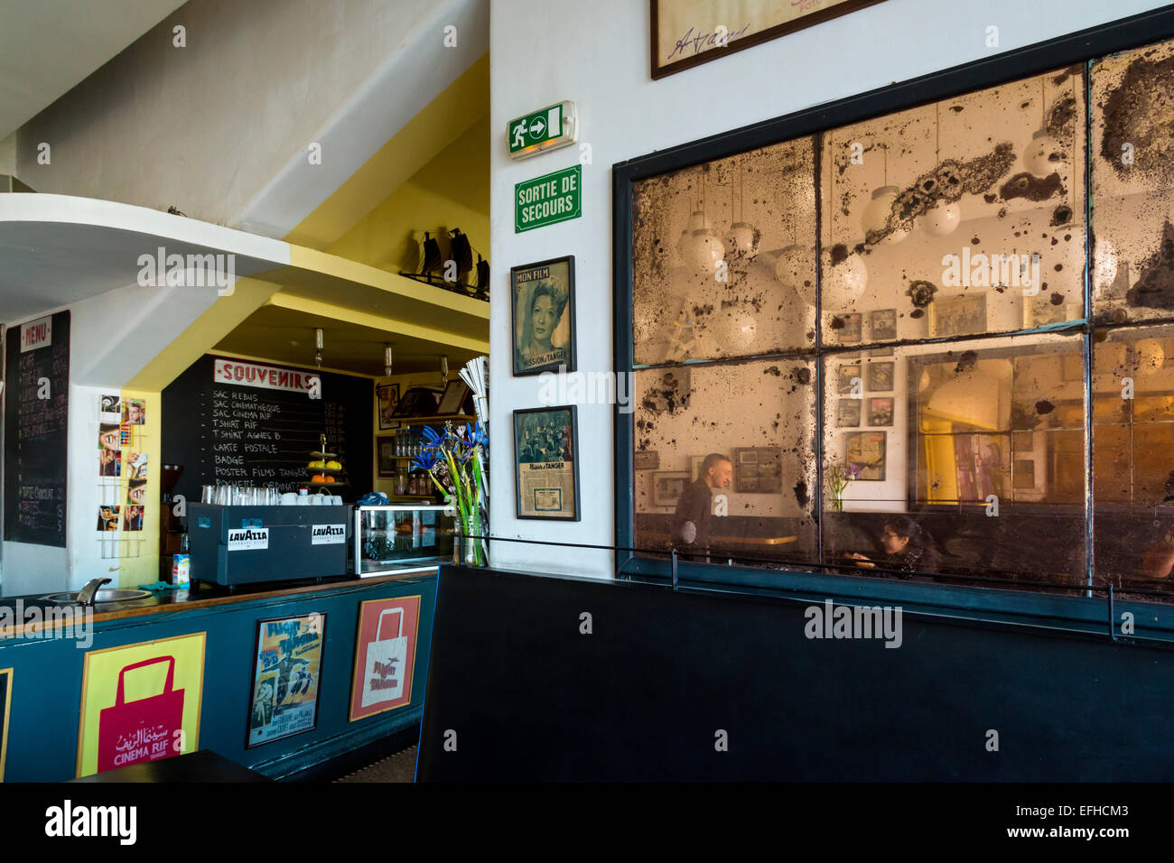 The Cafe Cinema Rif, Tangier, Morocco Stock Photo - Alamy